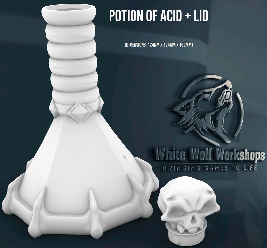 Potion of Acid Tabletop Fantasy Role Play RPG Gaming Apothecary Cosplay ...