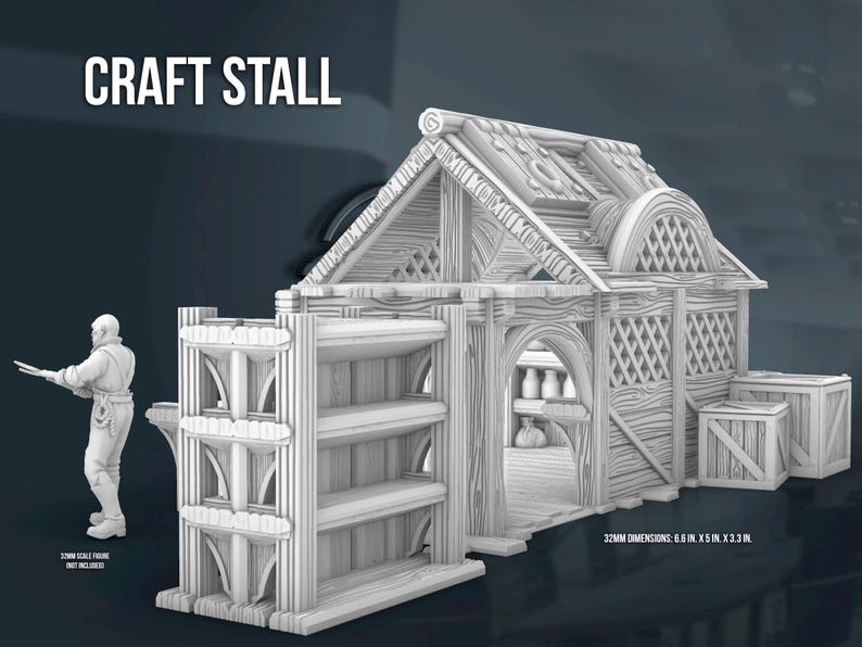 Craft Stall Store 15/28/32MM | Custom-crafted Fantasy Model for ...