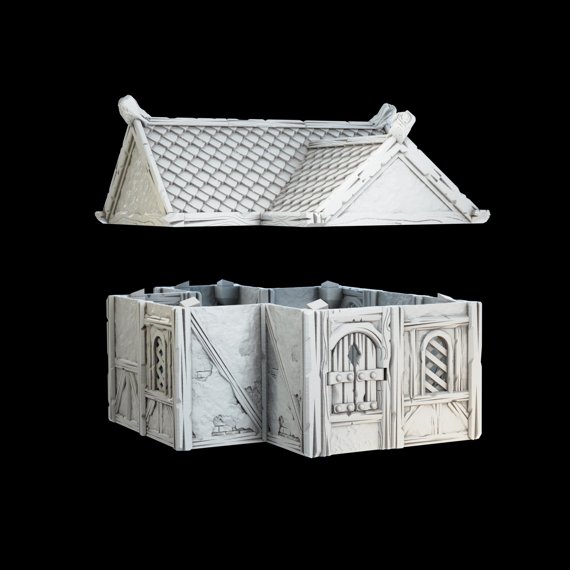 House 213 - 28/32mm | Tabletop Townscapes | 3D Printed Tabletop Fantasy ...