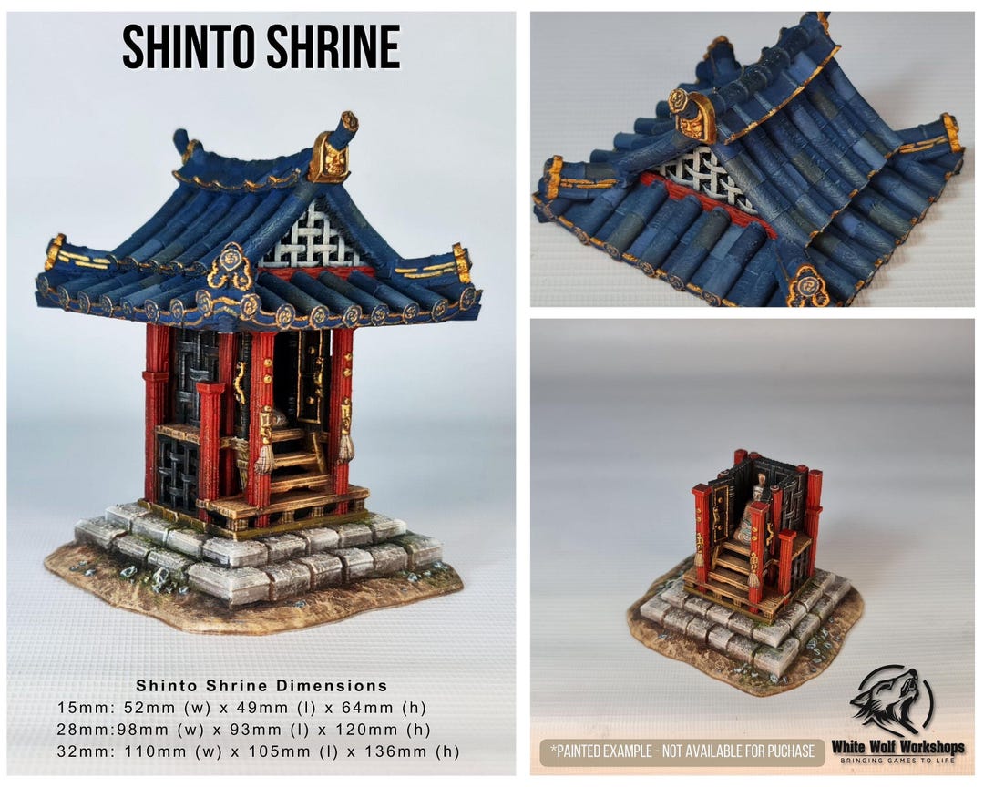 Shinto Shrine Japanese Edo Period 28/32MM | Custom-crafted Fantasy ...
