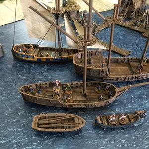 Brigantine 28/32MM | Custom-crafted Fantasy Ship Model for Tabletop ...