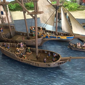 Brigantine 28/32MM | Custom-crafted Fantasy Ship Model for Tabletop ...