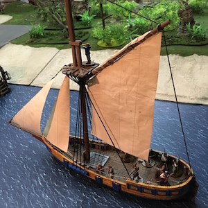 Trading Sloop 28/32MM | Treasure Island | 3D Printed Fantasy Tabletop ...