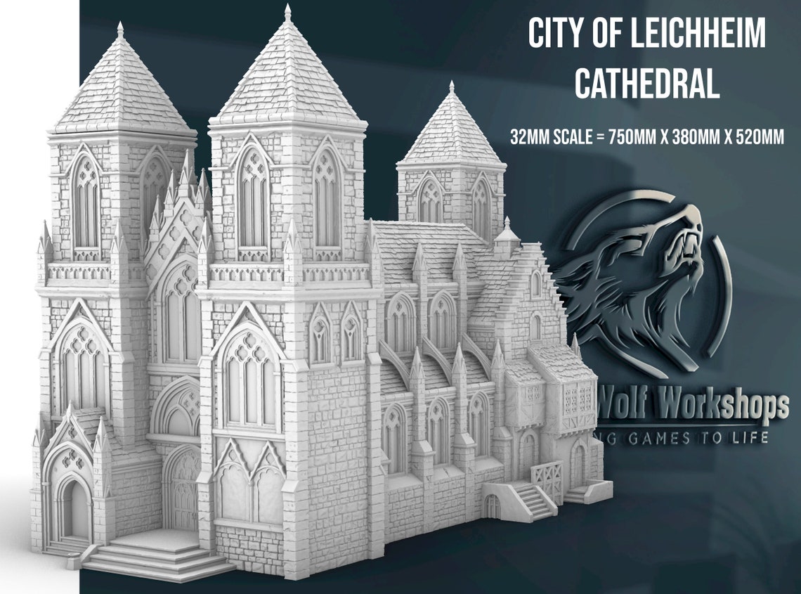 Great Cathedral 32mm Leichheim 3D Printed Tabletop | Etsy