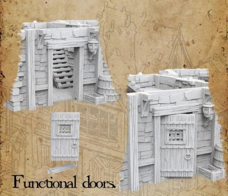Market Stalls #2 28/32mm | Custom-crafted Fantasy Model for Tabletop ...