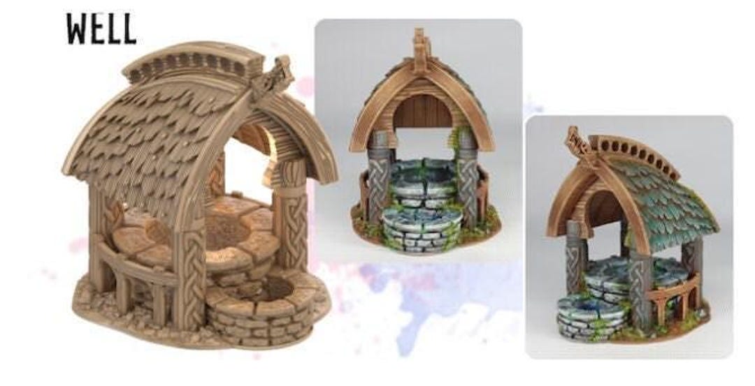 Viking Village Well 15/28/32MM | Custom-crafted Fantasy Model for ...