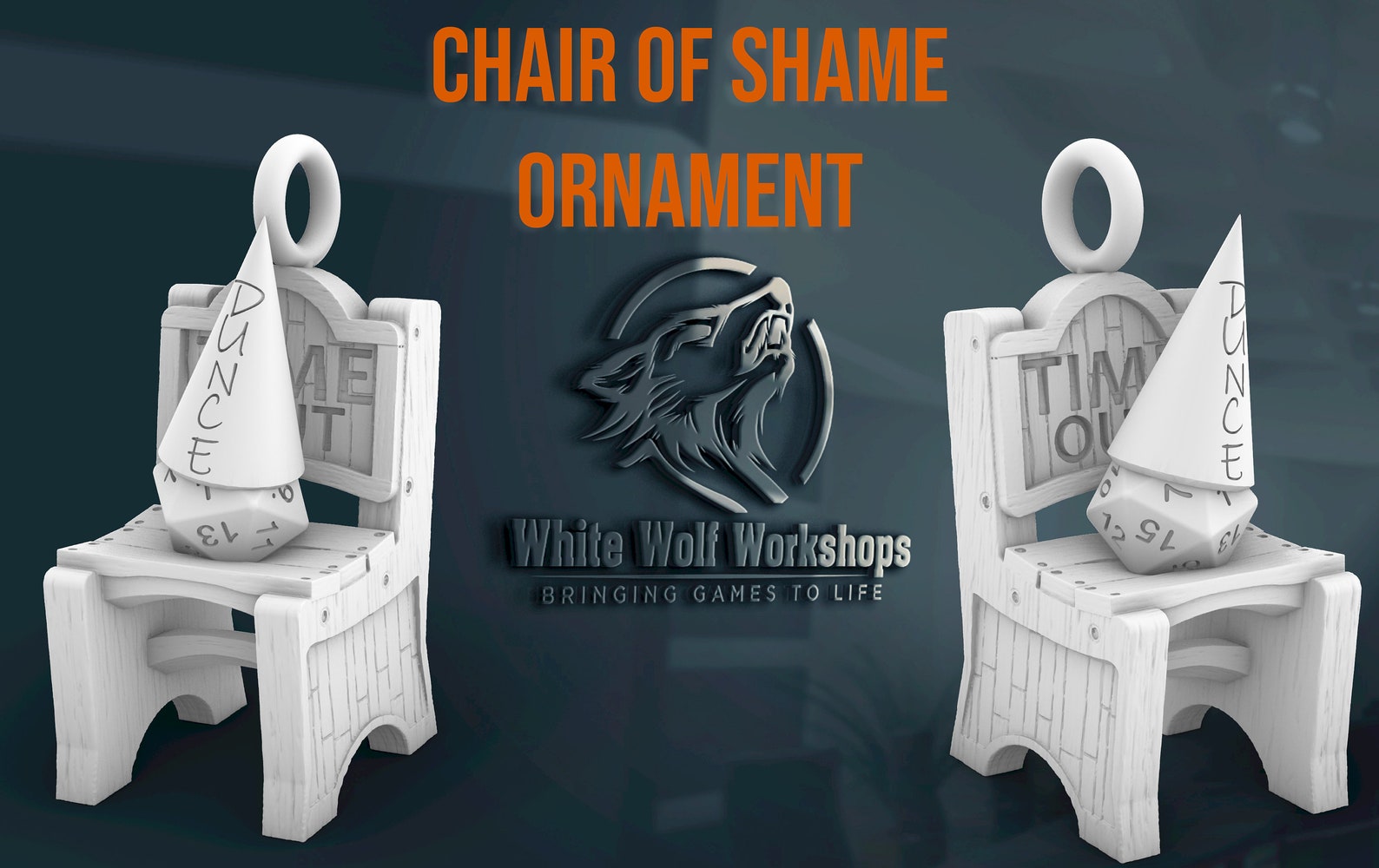 Chair of Shame Time Out Chair Dice Jail Ornament Dungeons & - Etsy