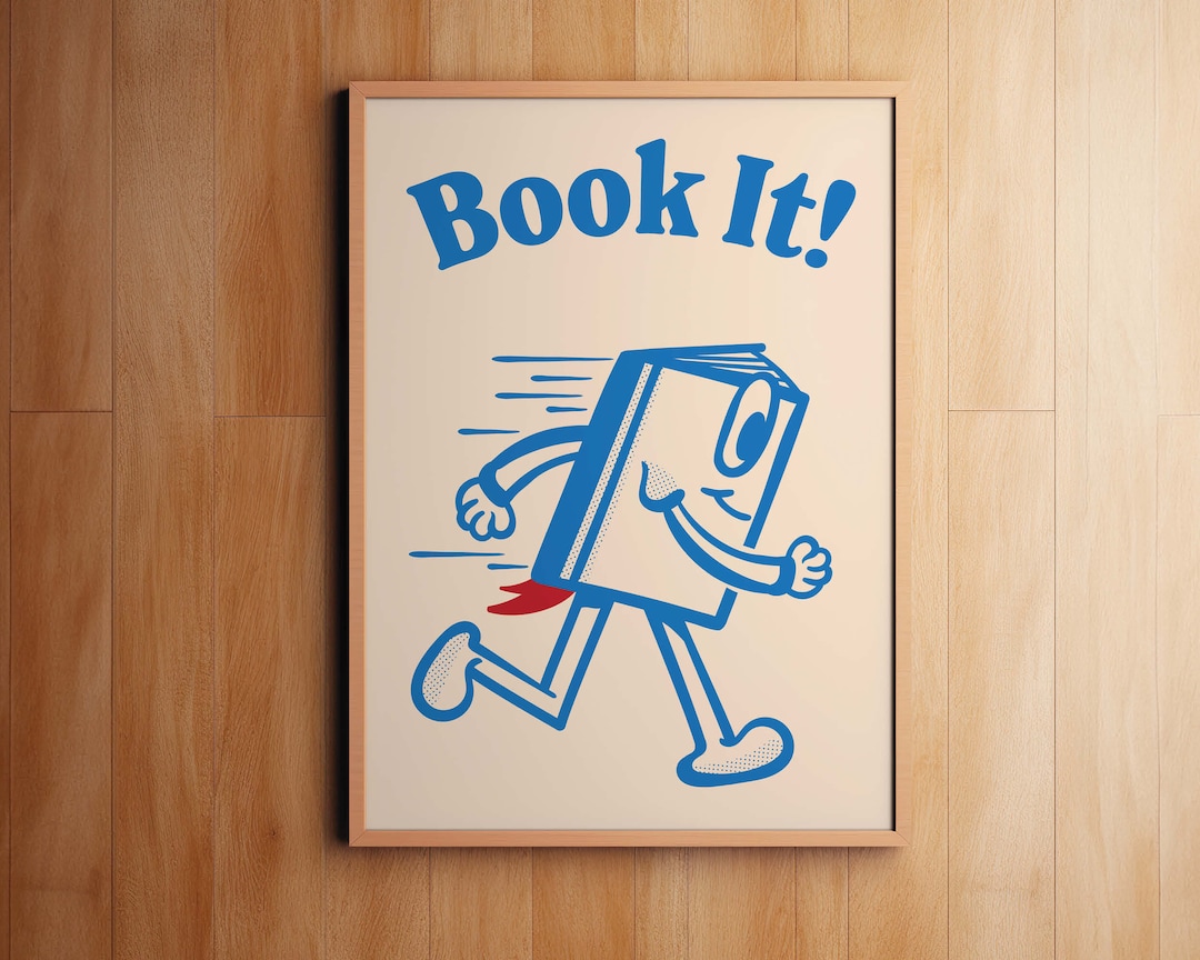 Book It! Art Print/poster Digital Download - Etsy