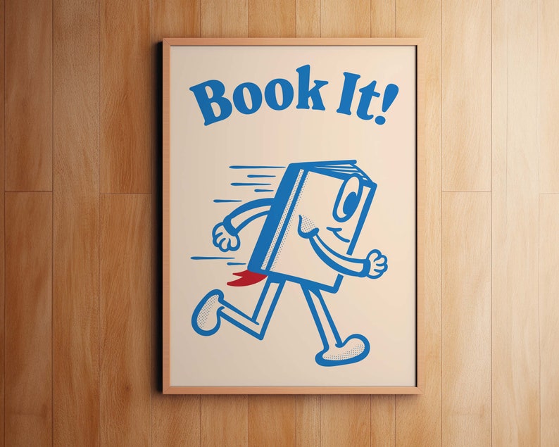 Book It! Art Print/poster Digital Download - Etsy