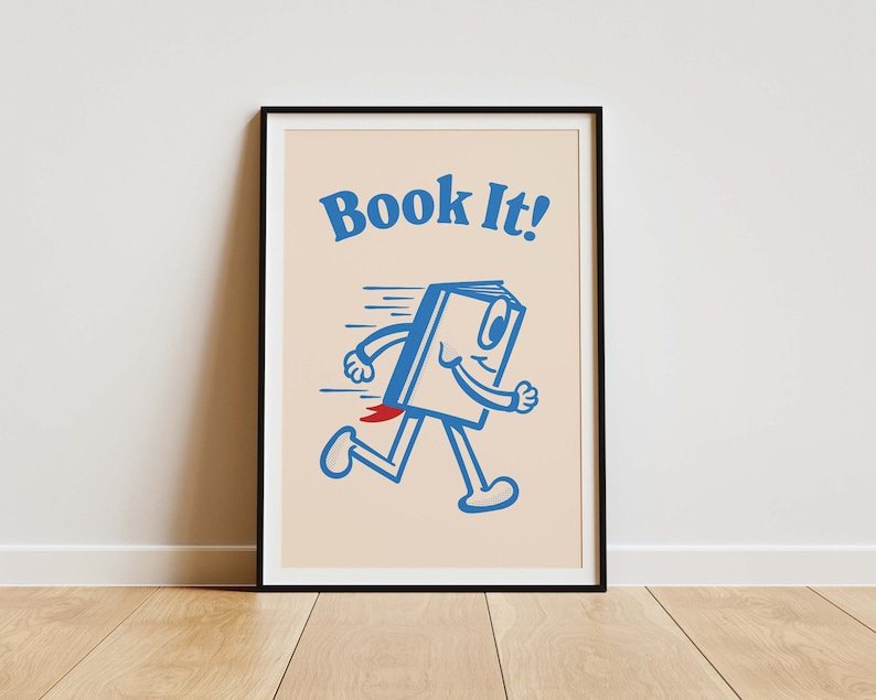 Book It Art Print/poster Digital Download - Etsy