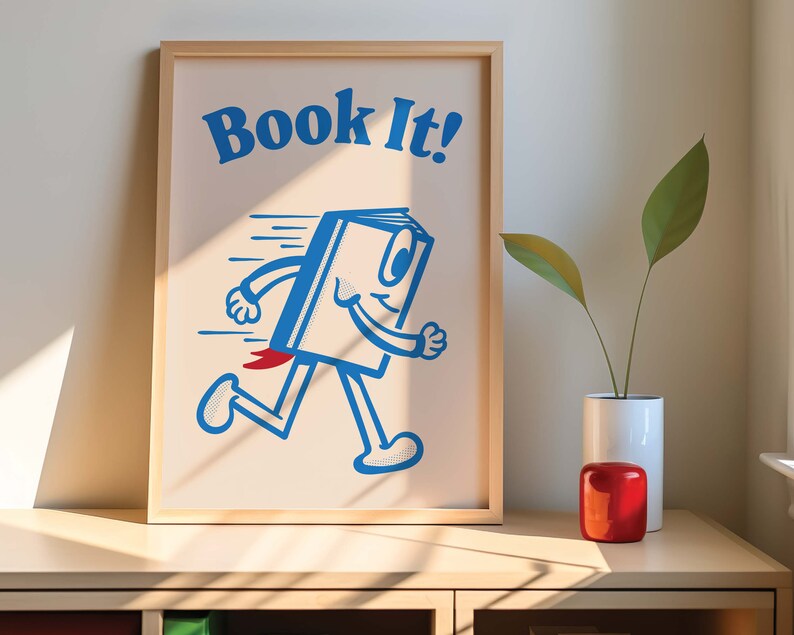Book It Art Print/poster Digital Download - Etsy