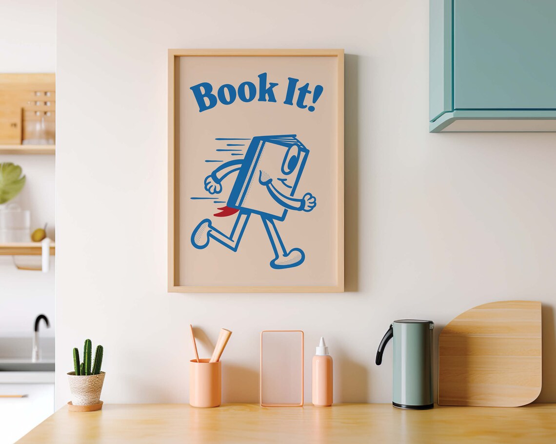 Book It Art Print/poster Digital Download - Etsy