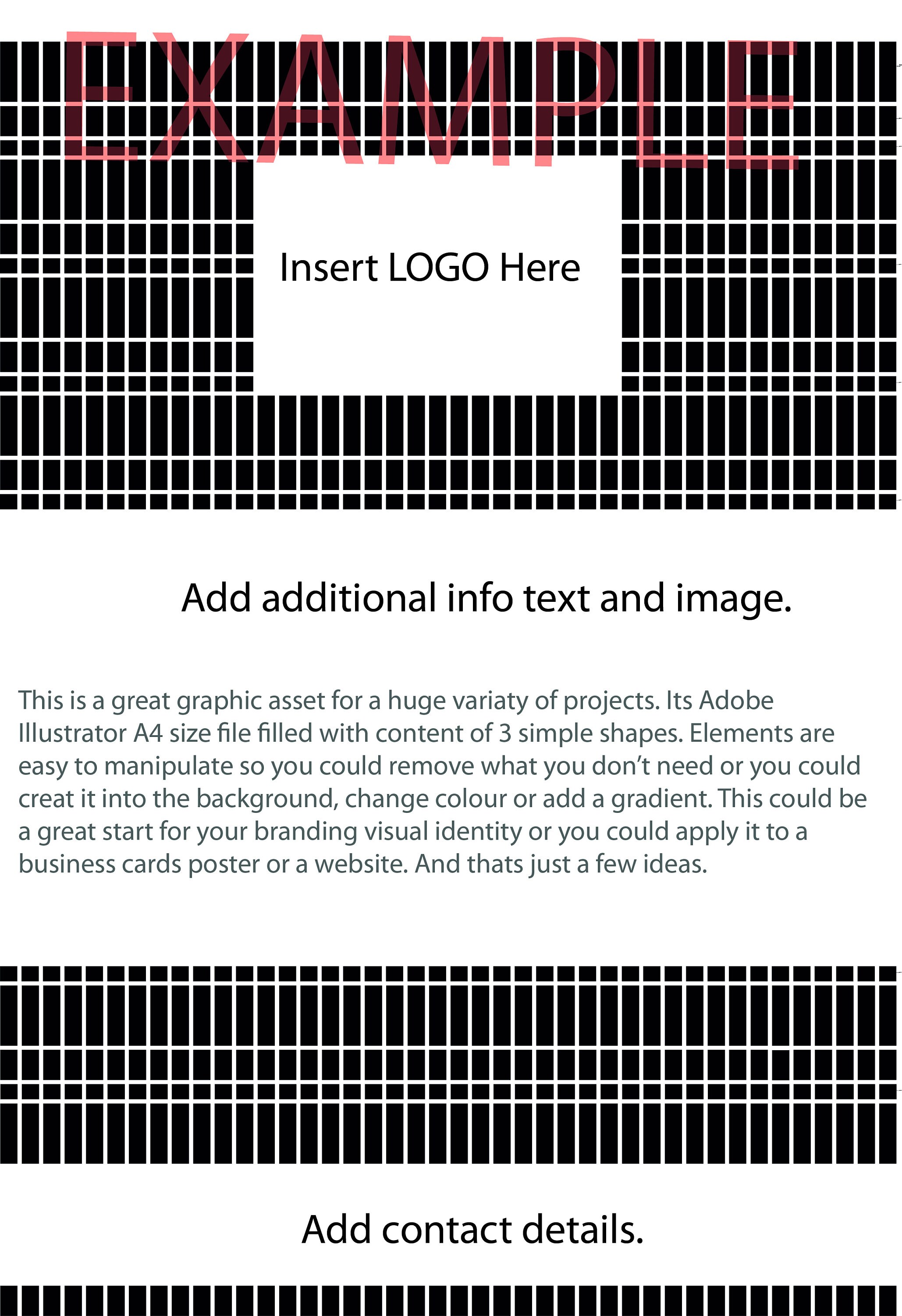Visual Identity Asset - 3 Shape Matrix (adobe Illustrator File) - Etsy