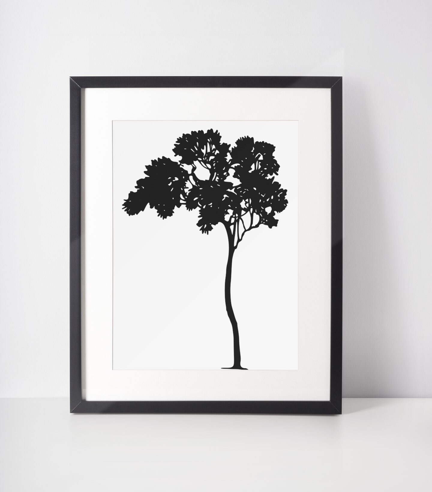 Black And White Tree Design Simple