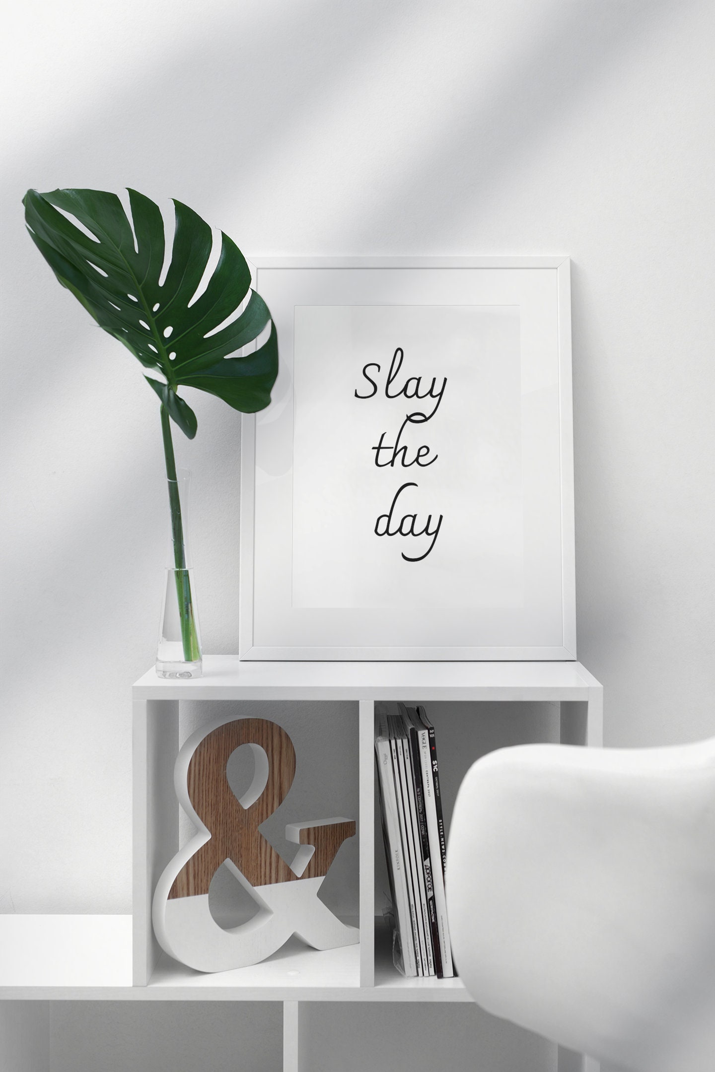 Slay the Day Quote Print Digital Download Inspirational - Etsy