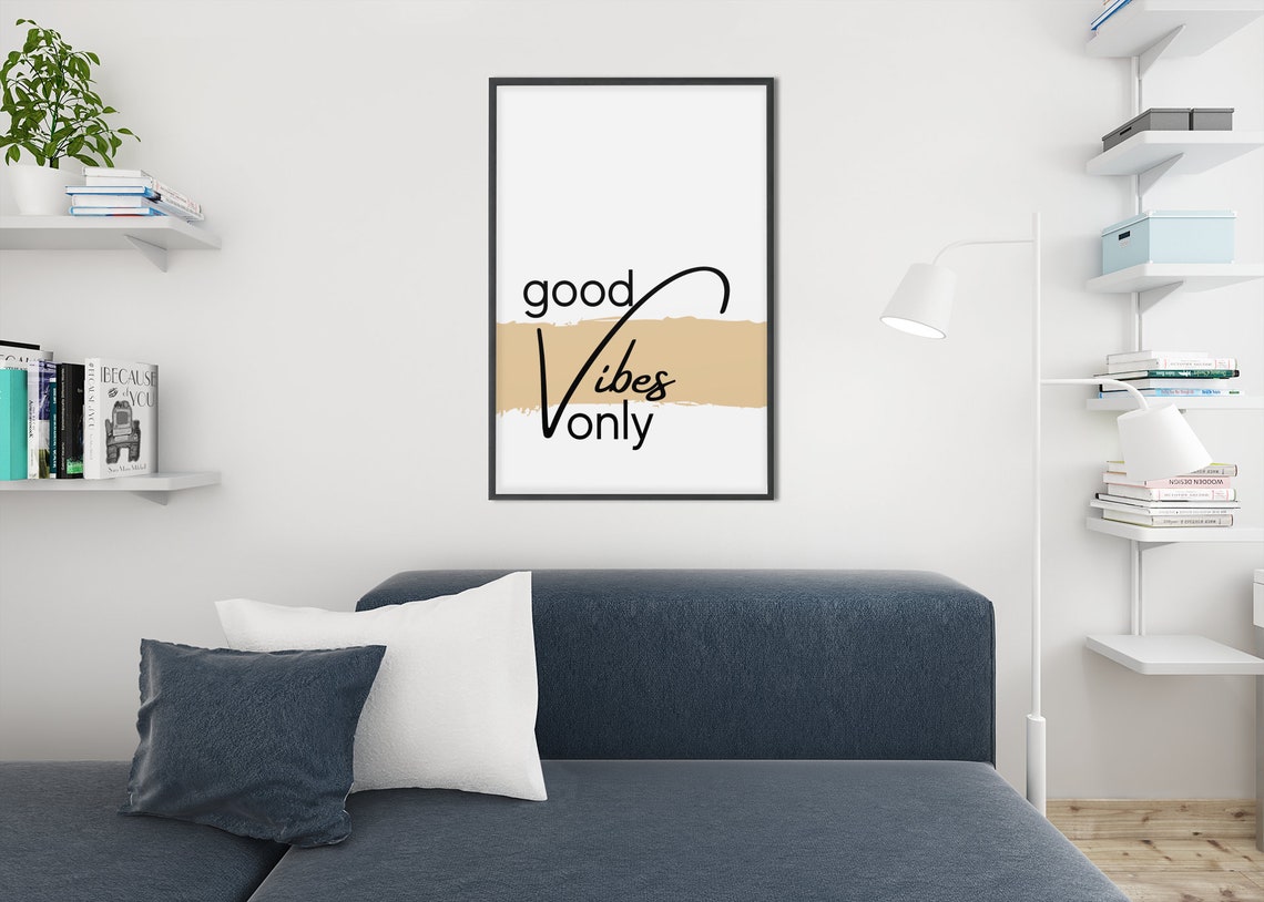 Good Vibes Only Wall Art Digital Download Inspirational - Etsy