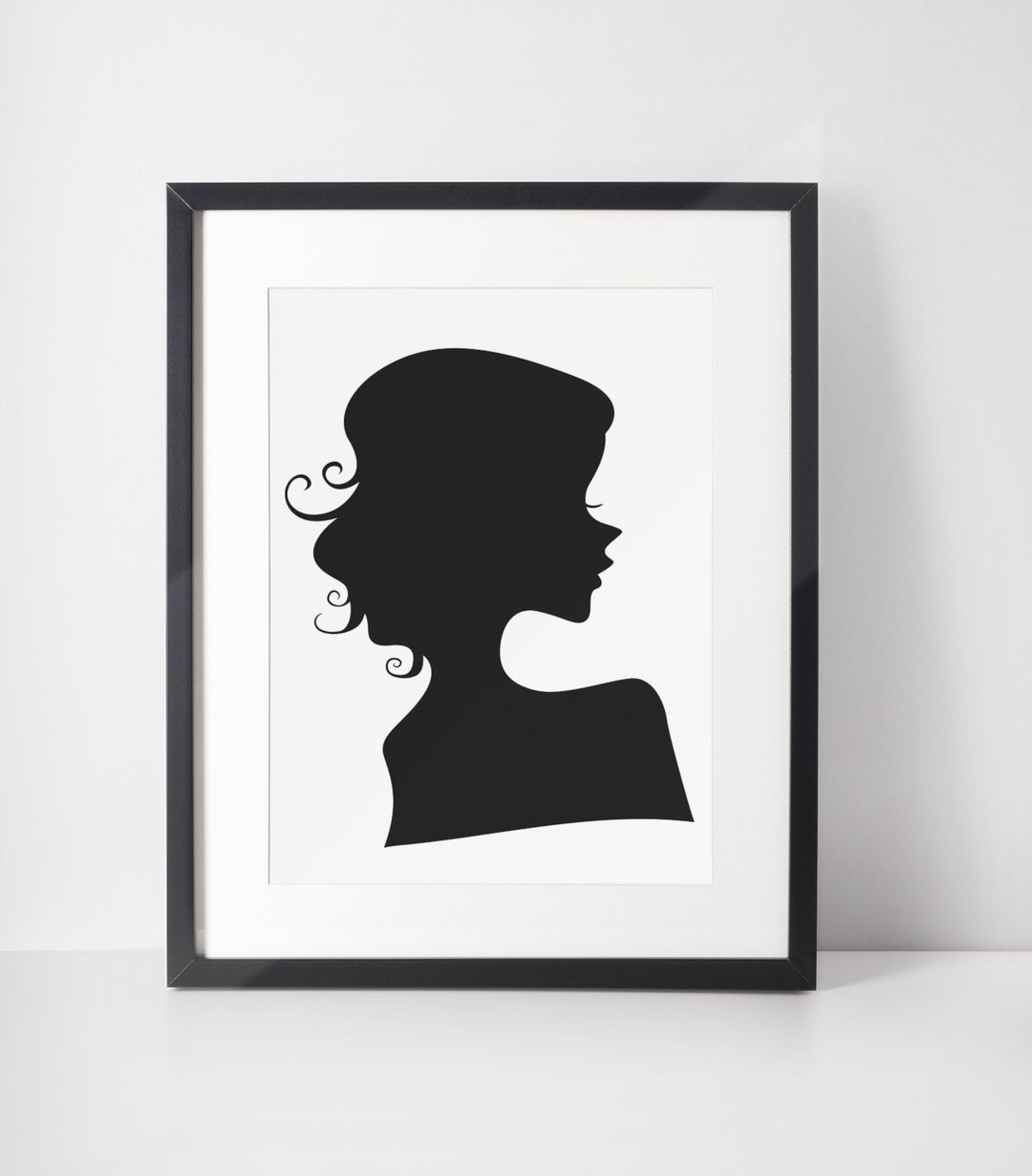 Girl Clipart Wall Décor, Digital Download, Girl Figure Printable, Cute ...