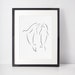 Dog Monoline Sketch Wall Art, Digital Download, Animals Printable Art ...