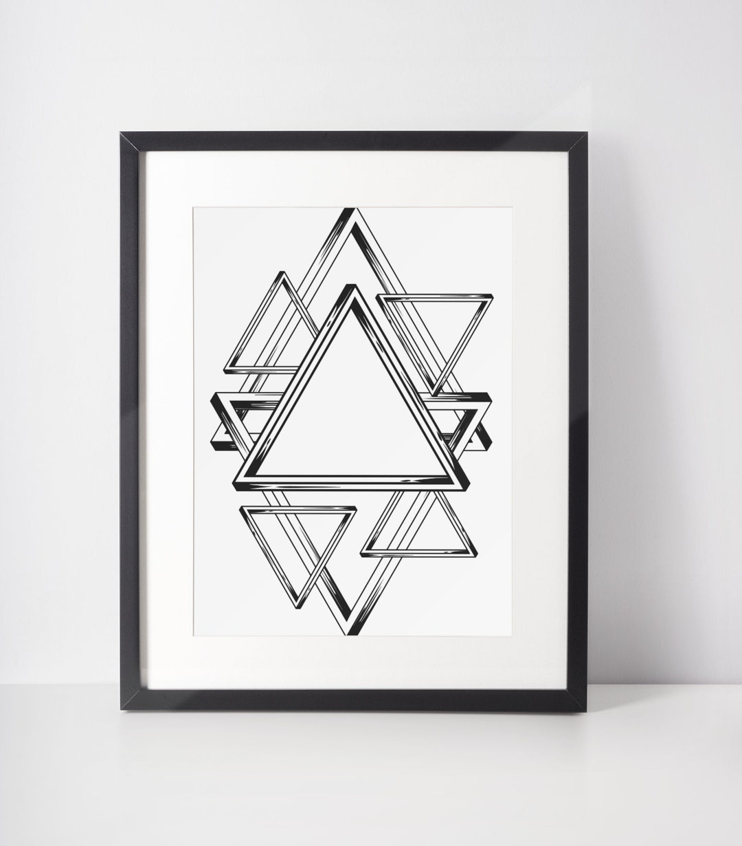 Infinite Triangles Wall Art, Digital Download, Geometric Shape ...