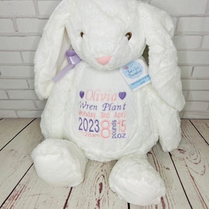 Personalised Embroidered Bunny Rabbit Teddy Bear Soft Toy New - Etsy
