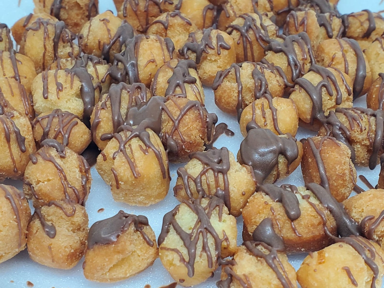 Croquette/ Achomo/ Chinchin With Milk Chocolate Drizzle - Etsy