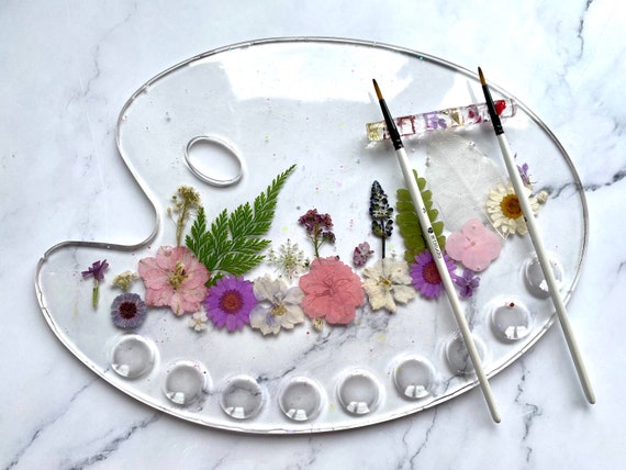 Artists Paint Palette Brush Rest Pretty Art Teacher Gifts - Etsy