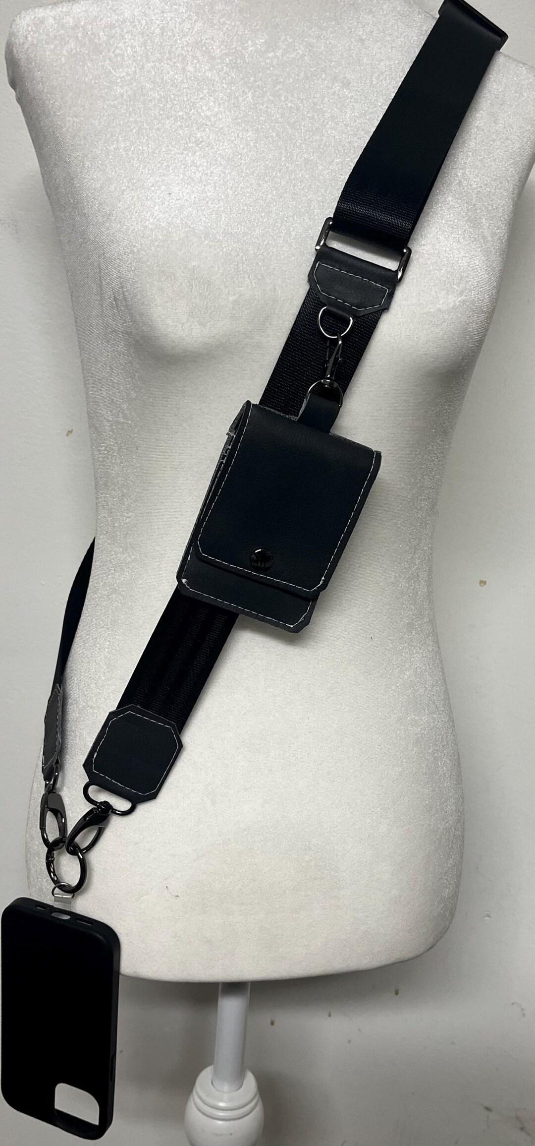Adjustable Crossbody Cell Phone Strap With Wallet: Custom Colors - Etsy