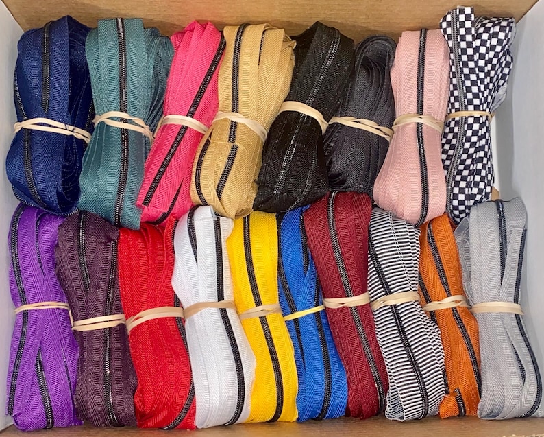 Zipper Tape- #3- Zipper by the Yard-nylon Teeth-24+ Colors-3 Finishes ...