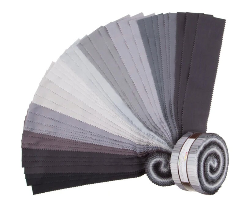 Kona Cotton Solids Jelly Roll/ Roll Ups-5 COLORS AVAILABLE - Etsy
