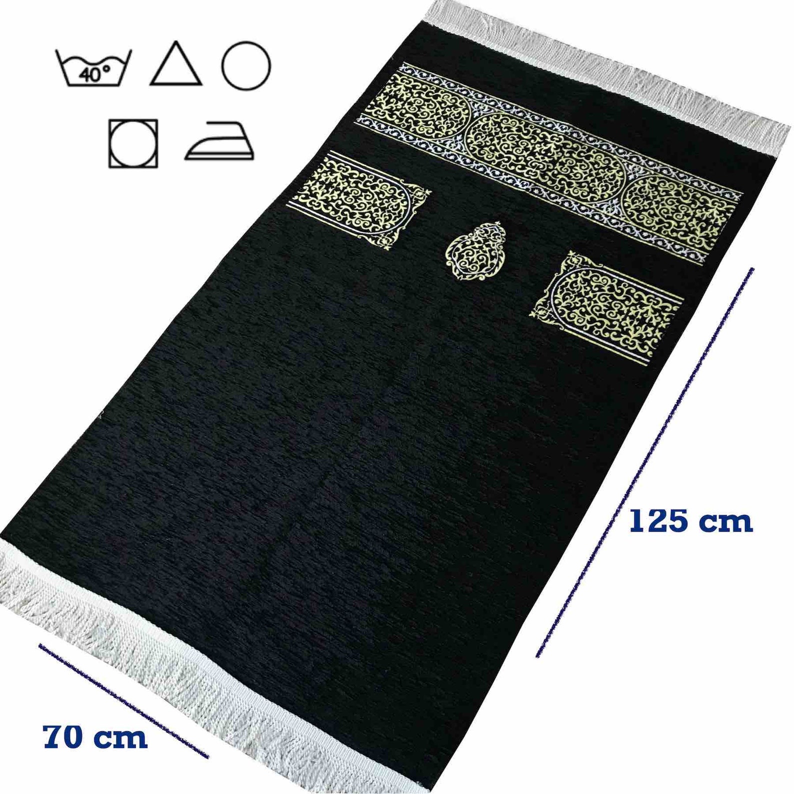 Kaaba Pattern Prayer Rug Kaaba Kiswah Prayer Mat Musallah - Etsy UK