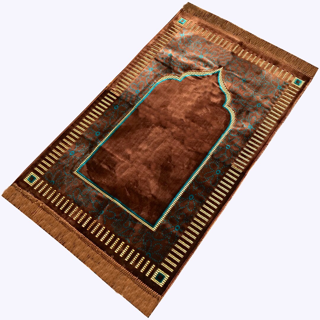 Mihrab Style Velvet Prayer Rug 500glarge Prayer Mat / - Etsy