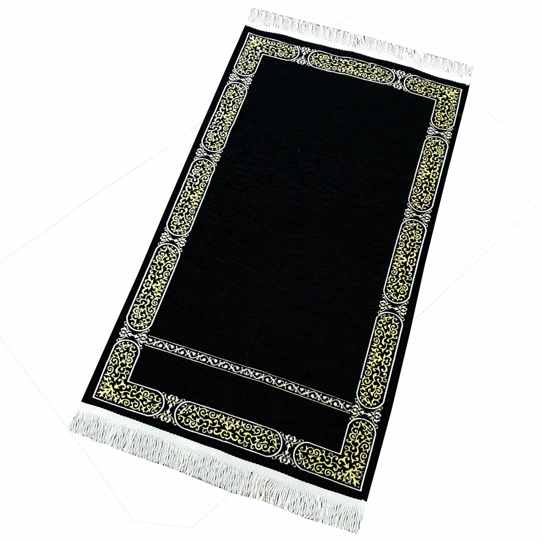 Kaaba Pattern Prayer Rug Kaaba Kiswah Prayer Mat Musallah - Etsy