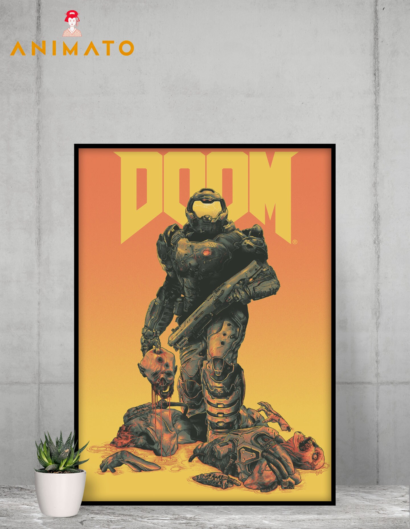 Doom poster video game NEW Wall Art décor premium print design | Etsy