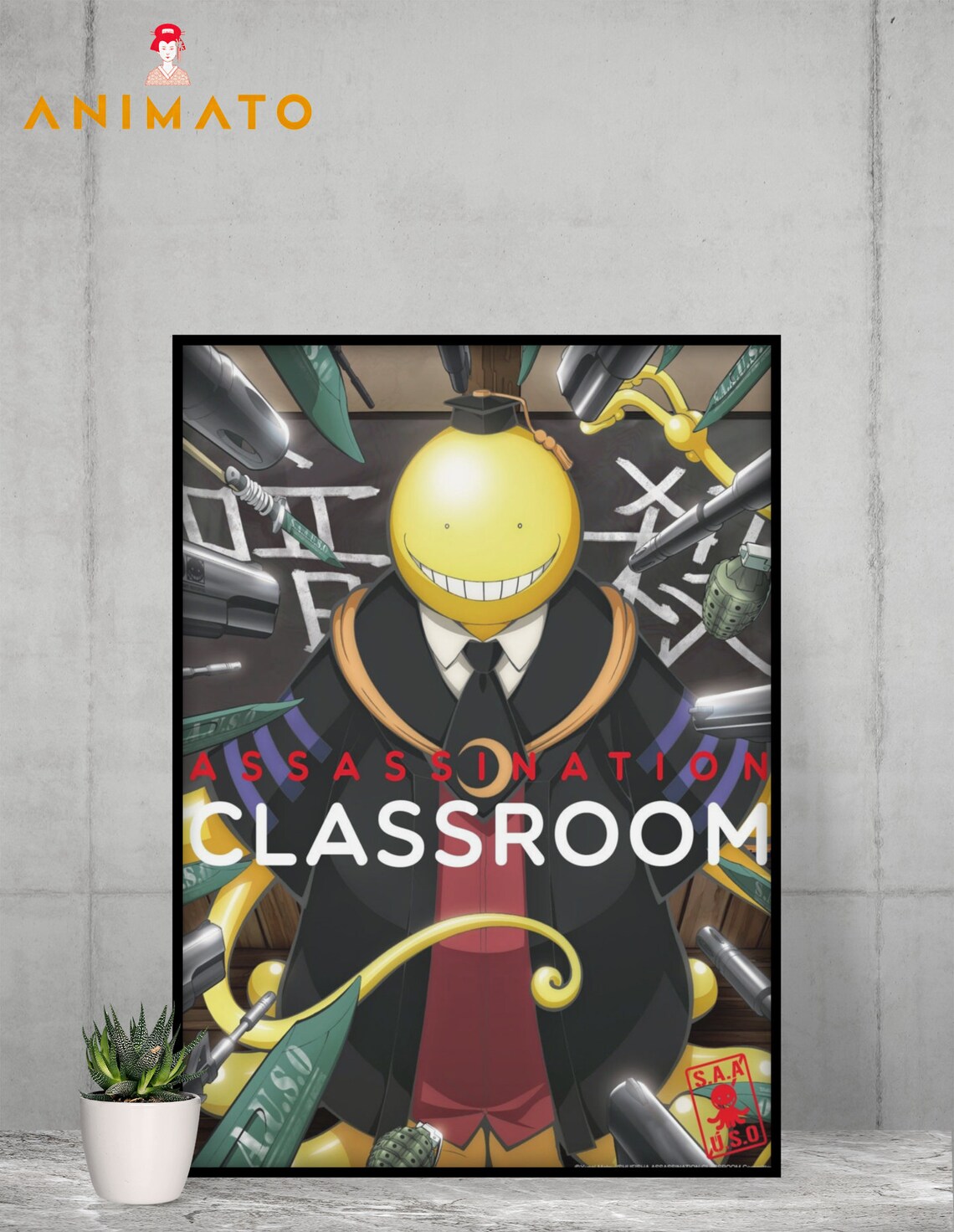 Assassination Classroom Poster Manga Wall Art Maxi 2019 Prints Etsy