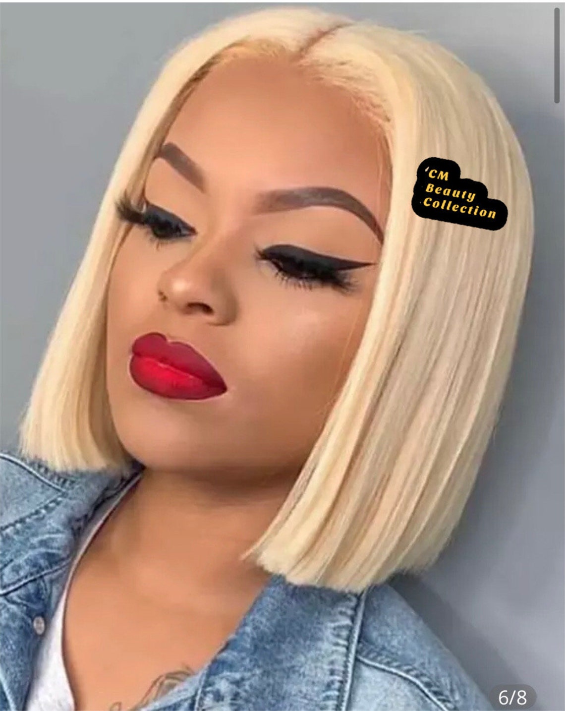 Brazilian Human Hair T-part Lace Front Wig 180 Densitycolor - Etsy