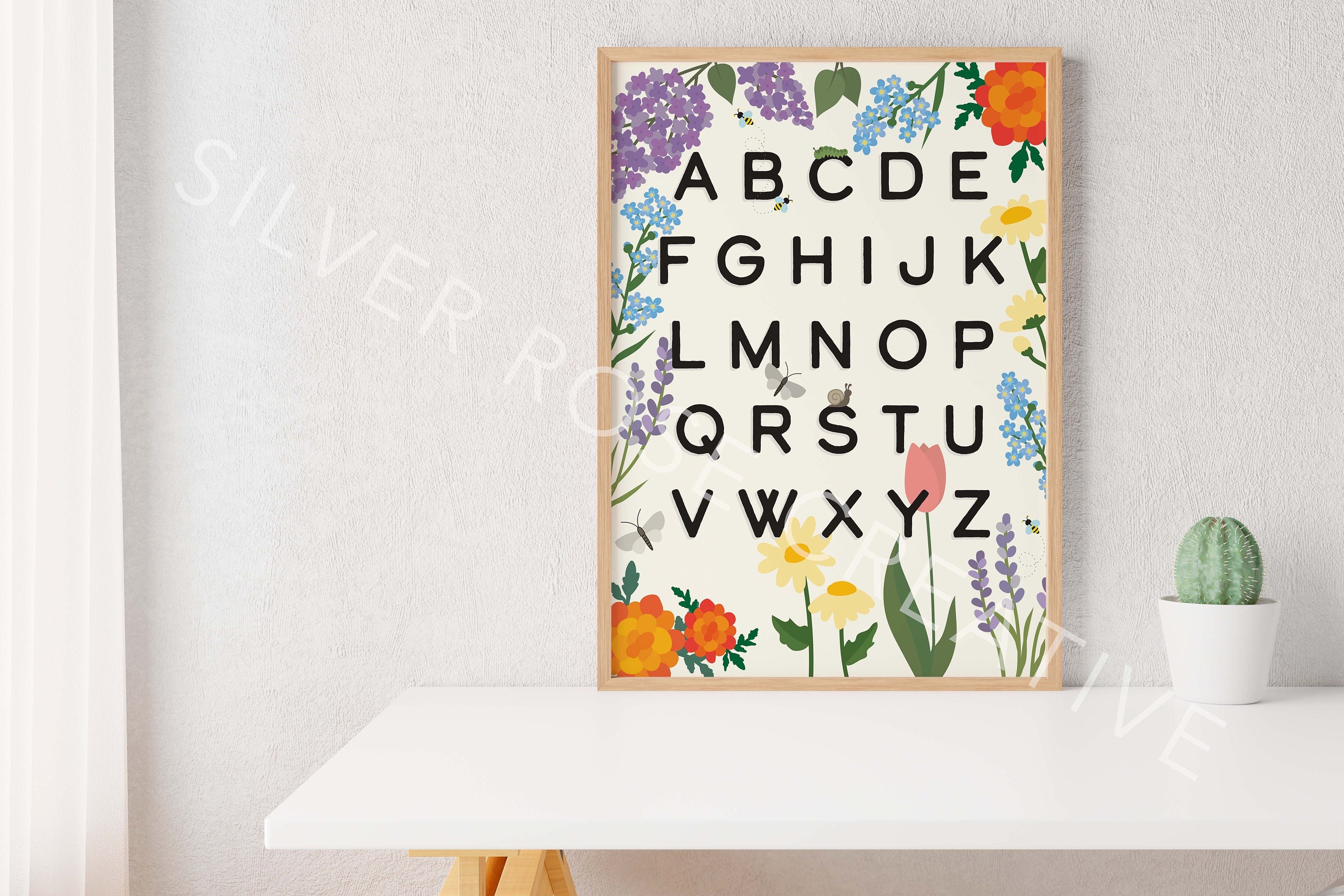 Alphabet Poster Digital Download, Educational Poster, Classroom ...