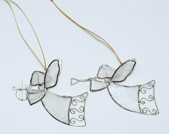 9.5 White Capiz Parol Angel Christmas Tree Topper - Etsy