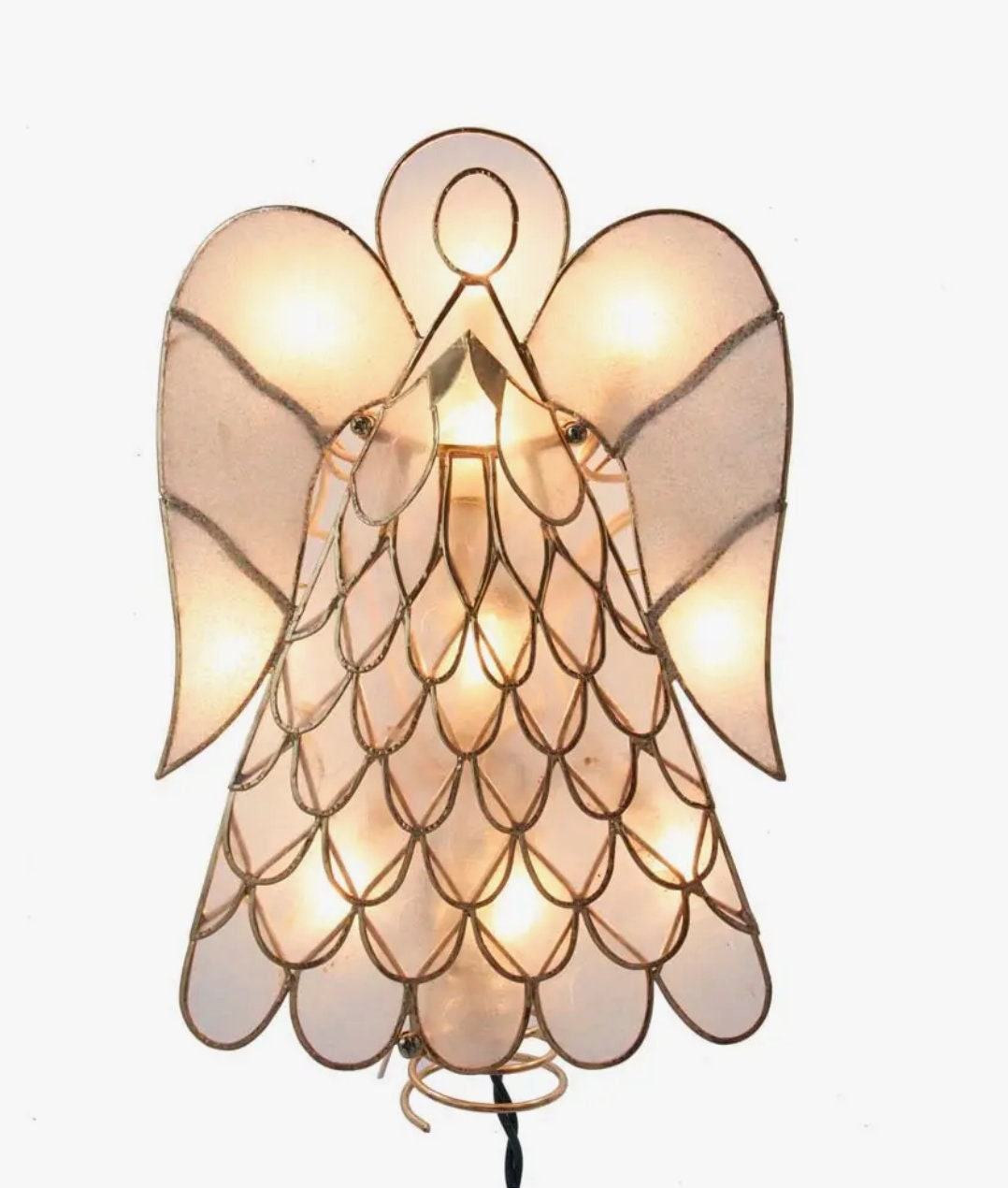 9.5 White Capiz Parol Angel Christmas Tree Topper - Etsy