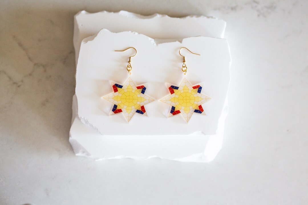 Philippine Capiz Parol Filipino Christmas Lantern Inspired Earrings ...
