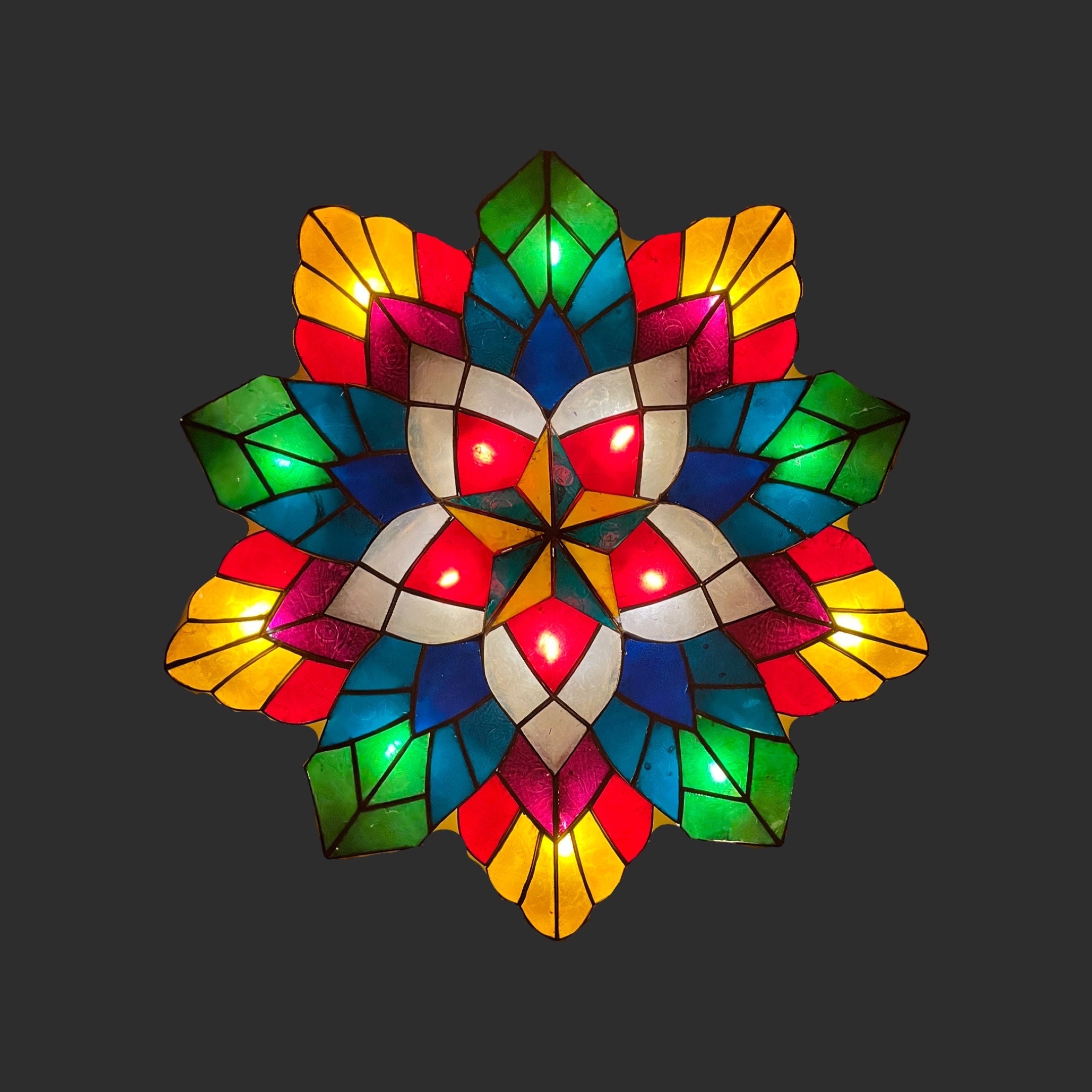 25" SMART LED Sampabell Capiz Parol Philippine Christmas Lantern ...