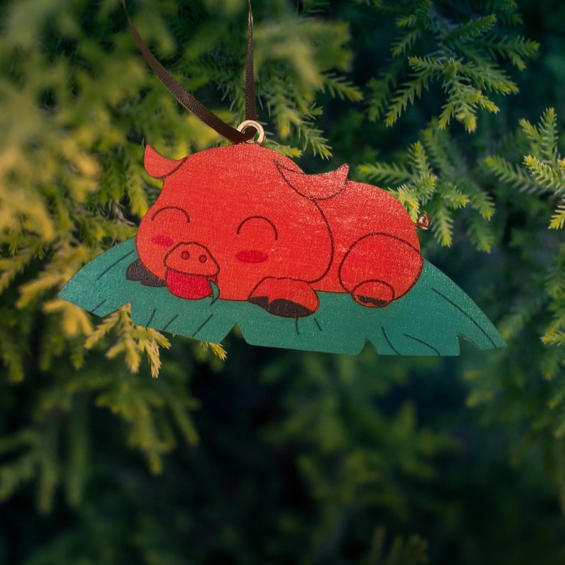 Filipino Lechon Wooden Christmas Ornament - Etsy