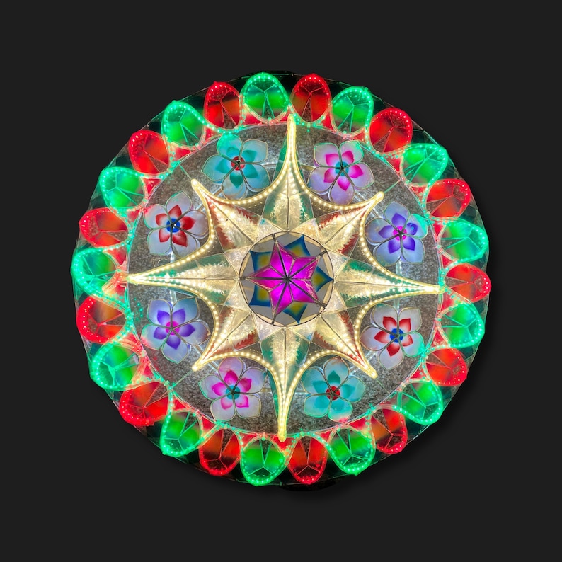 LED Tala With Ring Capiz Parol Philippines Christmas Lantern - Etsy