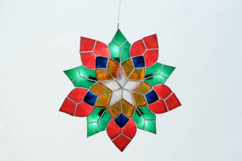 LED Bougainvillea Flower Capiz Parol Philippines Christmas Lantern - Etsy