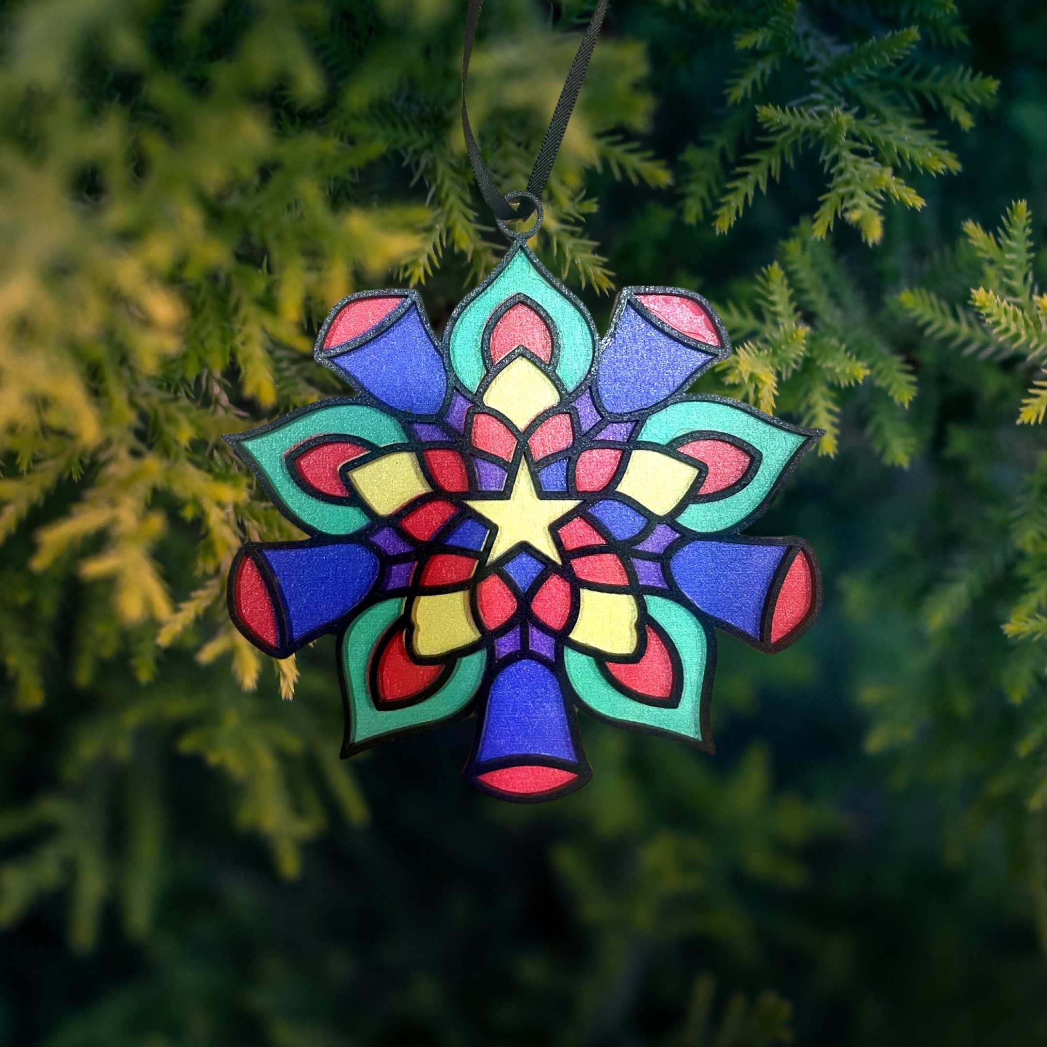 Capiz Parol Filipino Christmas Lantern Inspired Acrylic Ornaments ...