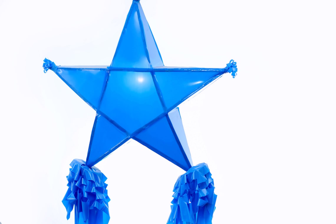 Blue Traditional Bamboo Parol Philippine Christmas Lantern - Etsy