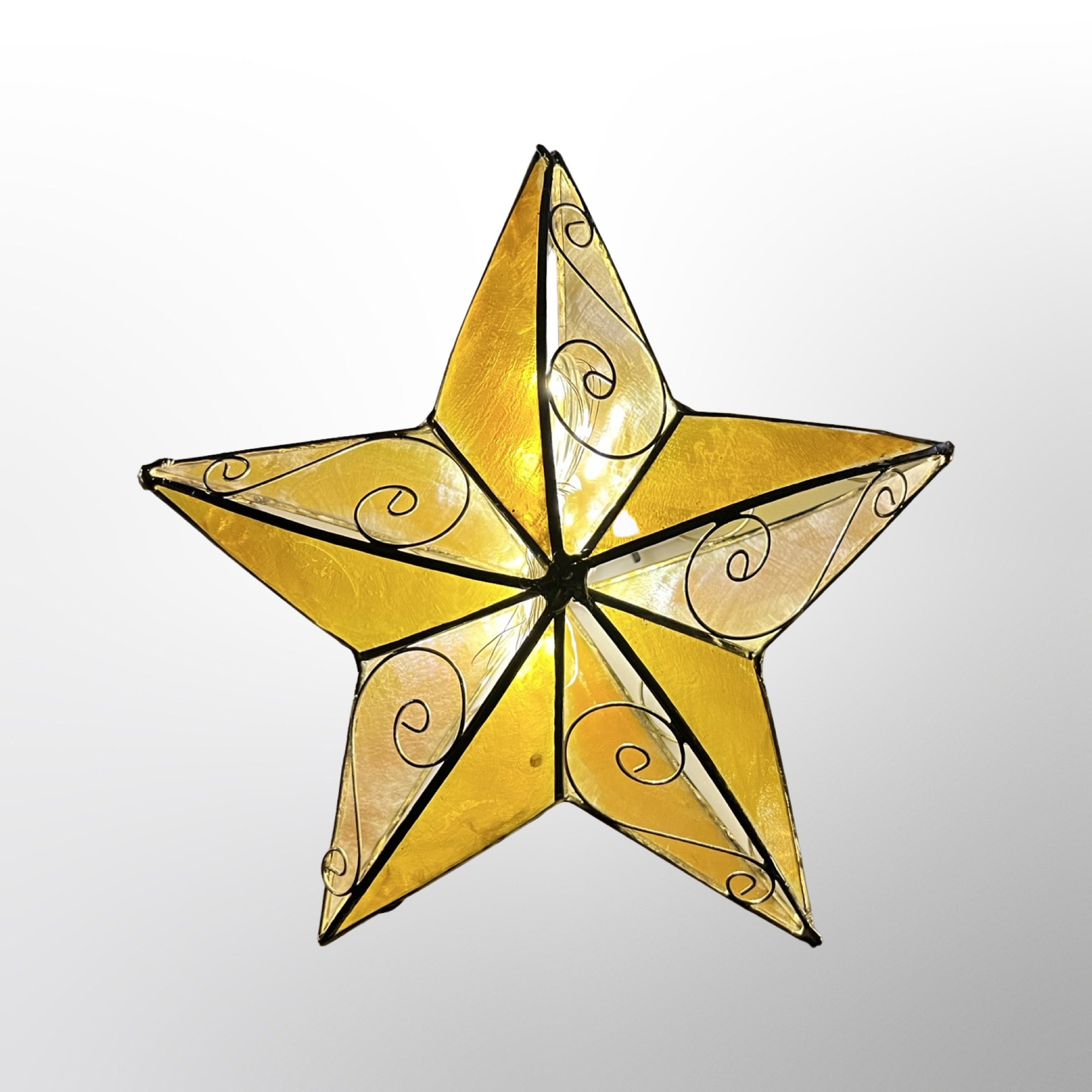 6” Battery Operated Mini Capiz Parol Philippines Christmas Lantern ...