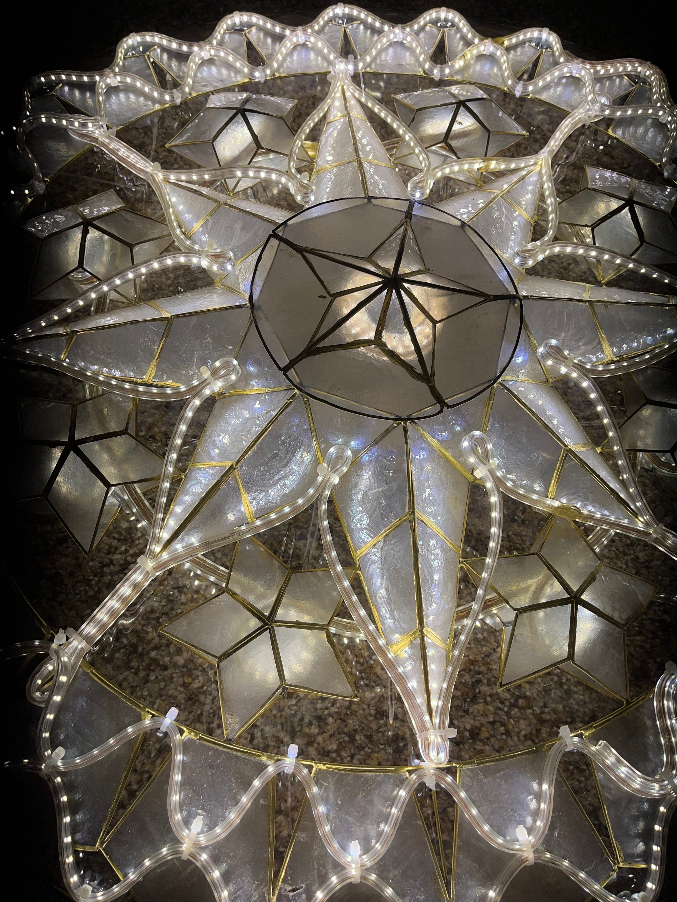 NO FLASH!!! LED Soft White Tala with Ring Capiz Parol Philippines ...