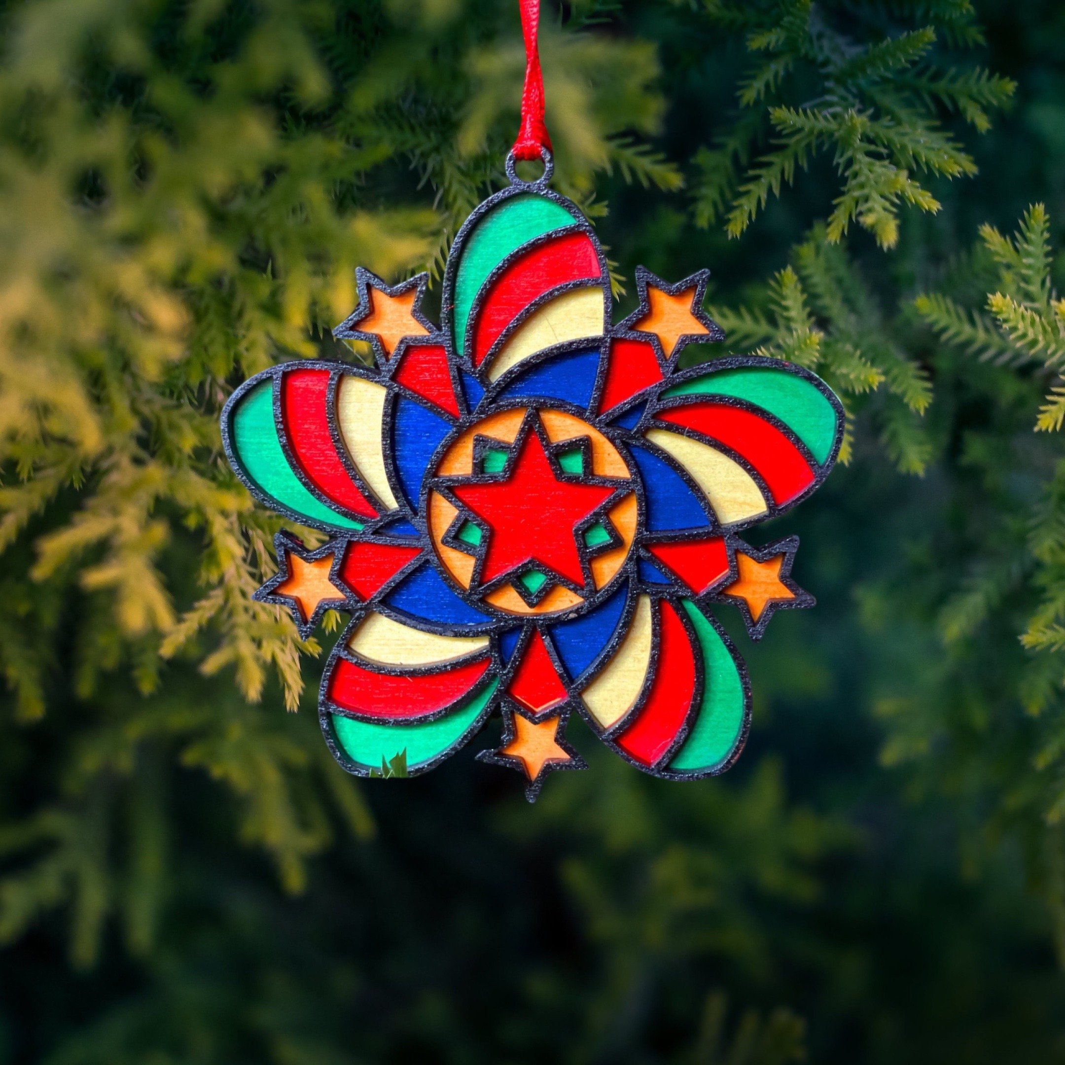 Enamel Capiz Parol Philippine Christmas Lantern Filipino Ornament ...