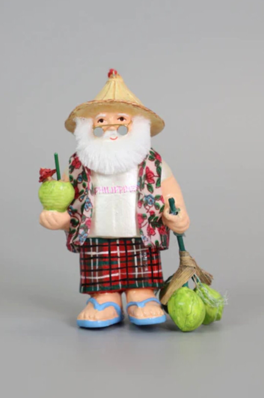 Filipino Santa With Buko Christmas Tree Ornament - Etsy