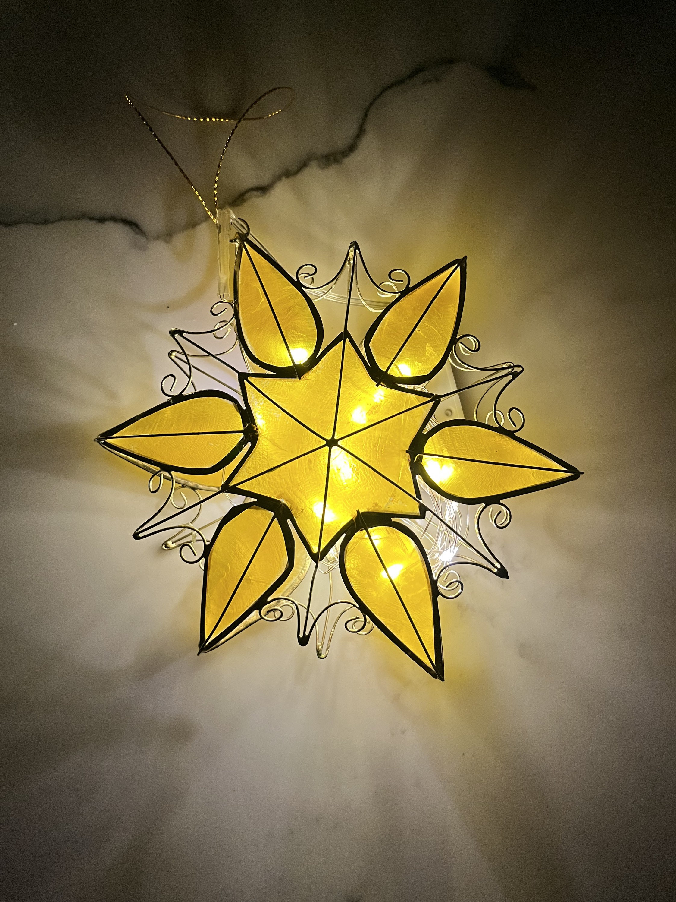 5” Battery Operated Mini Capiz Parol Philippines Christmas Lantern ...